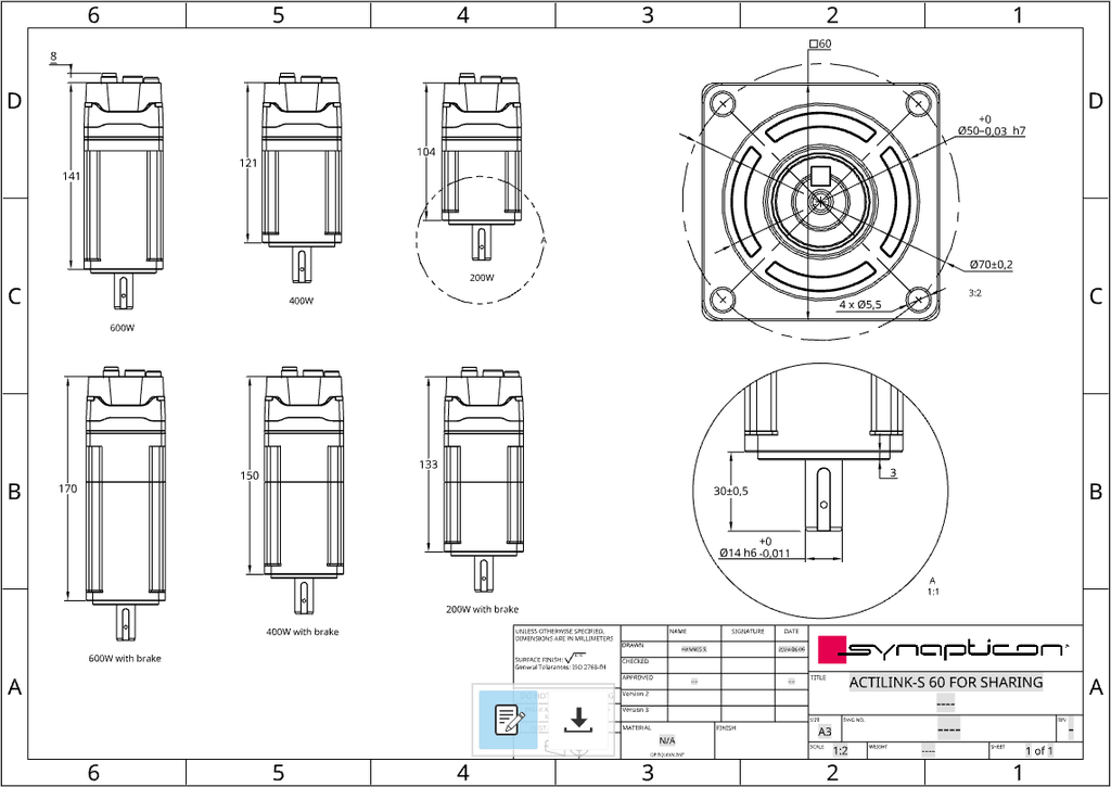 ACTILINK-SC Integro 6 | Synapticon - Integrated Motion